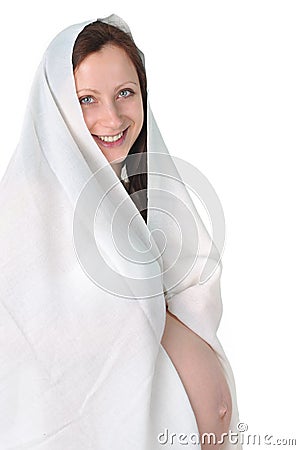 Pregnant woman at beach stock photo. Image of blue, love - 21305286