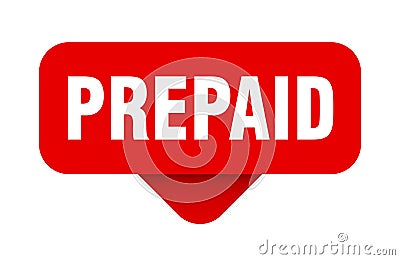 Prepaid Sticker. Prepaid Sign On Transparent Background Cartoon Vector ...
