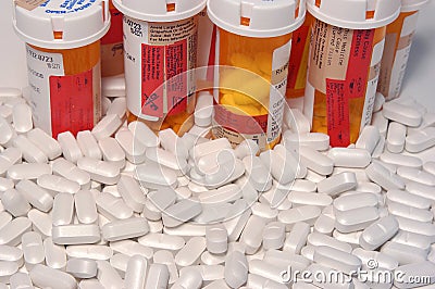 Prescription Pills And Pill Bottles Royalty Free Stock Photography ...