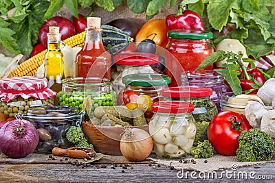 Preservation Of Fruit And Vegetables Stock Photo - Image: 44591269