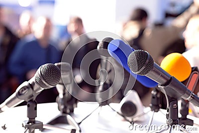 Microphones Over White Background Stock Image - Image of class ...