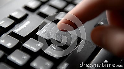 Press the key Enter stock video. Video of keyboard, personal - 67565901