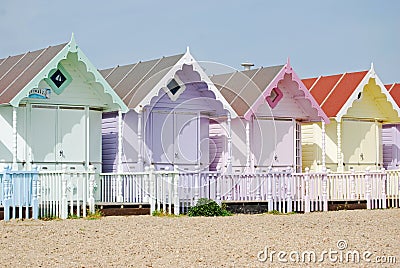 Pretty Beach Huts Stock Photo - Image: 5068990