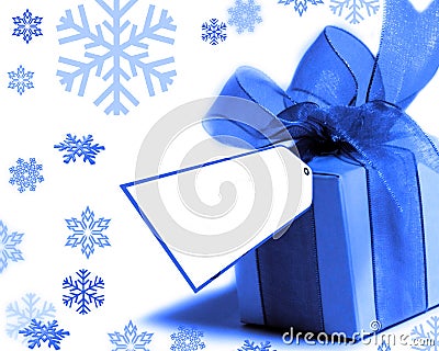 Pretty Blue Present Stock Photo - Image: 355350