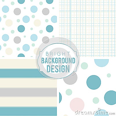 Pretty Pastel Vector Seamless Patterns. | CartoonDealer.com #45058796