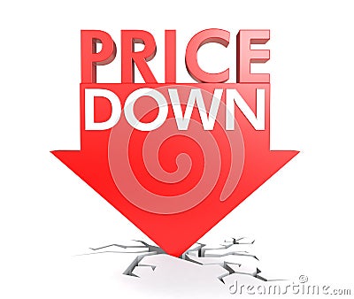 Price Down Concept Stock Image - Image: 37965061