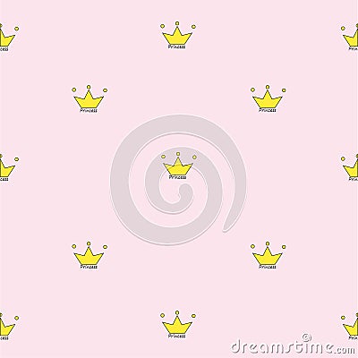 Princess Pink Background For Wallpaper Design.Flat Background Cartoon ...
