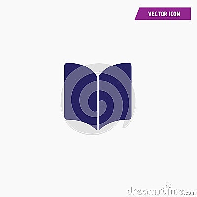 Blue Open Book Icon Vector Illustration | CartoonDealer.com #147845244