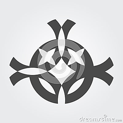 A Black Contrary Symbol With White Background Cartoon Vector ...