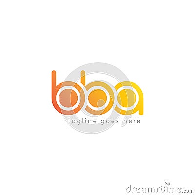 Bba Logotype Design Template Vector | CartoonDealer.com #160702801