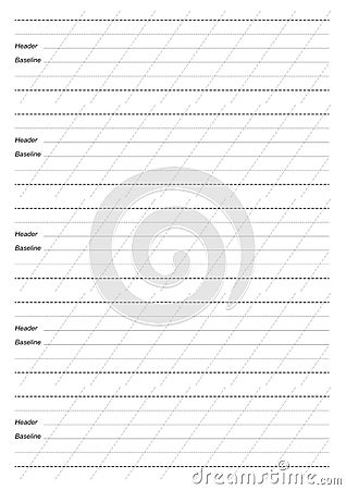 55 Degree Guide Sheets. Calligraphy Paper. Printable Calligraphy Guide ...