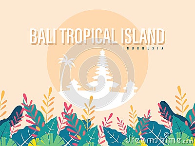 Bali Tropical Island In Indonesia Illustration | CartoonDealer.com ...