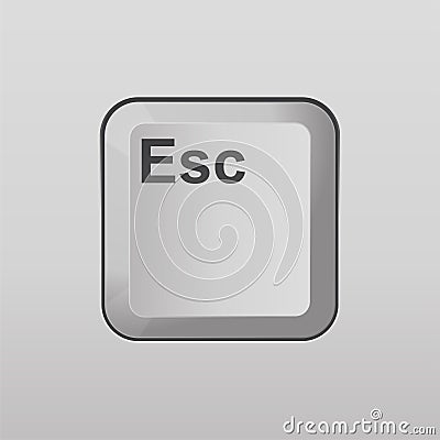 Esc Escape Key Icon. Cartoon Vector | CartoonDealer.com #175679655