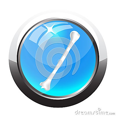 Humerus Upper Arm Bone 3D Icon. Vector Flat Design For Radiology ...