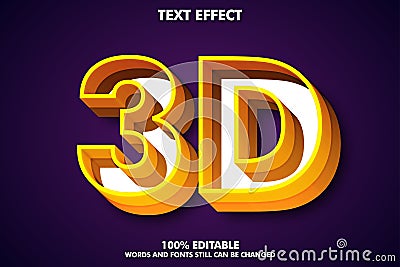 Realistic 3D Text Style Vector Illustration | CartoonDealer.com #194861495