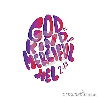 Printable Scripture Lettering On White Background Cartoon Vector ...