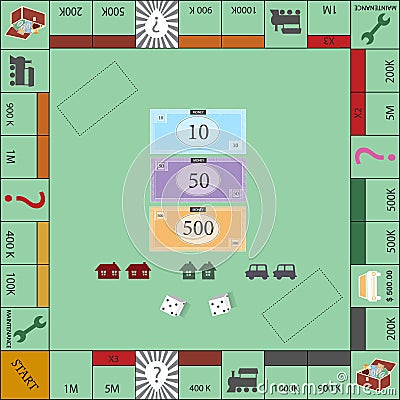 Frame Of Board Game ,Funny Frame, Board Games,Vector Illustrations ...