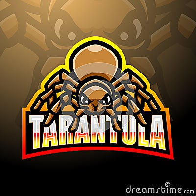Tarantula Mascot Esport Logo Design Cartoon Vector | CartoonDealer.com ...
