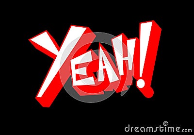 Lettering De La Palabra Yeah! Stock Photography | CartoonDealer.com ...