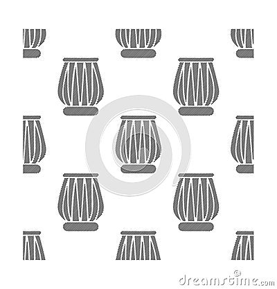 Indian Traditional And Cultural Tabala Design Isolated On White ...
