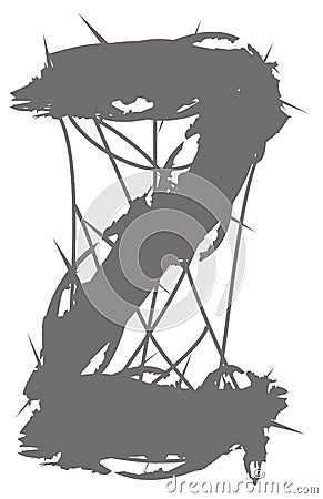 Torned Vector Letter.Art Font. | CartoonDealer.com #222525826