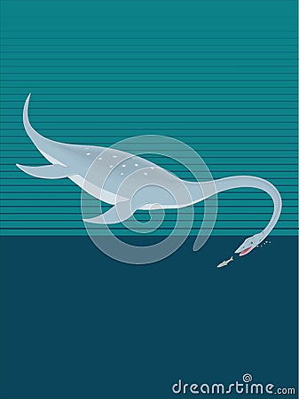 Plesiosaurus Sea Dinosaur Ancient Vector Illustration Transparent ...