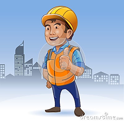 Engineering Mascot Vector Illustration | CartoonDealer.com #226250272