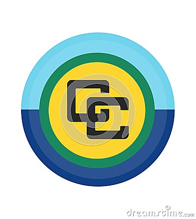 Original And Simple Caribbean Community CARICOM Flag . Caribbean ...