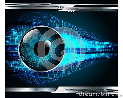 Eye Cyber Circuit Future Technology Concept Background Abstract Future ...