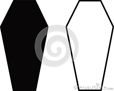 Coffin SVG Files | Halloween SVG Cut Files | Coffin Casket Silhouette ...