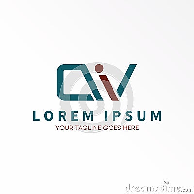 Letter CWI Like Chart Design Abstract Vector Stock Logo ...