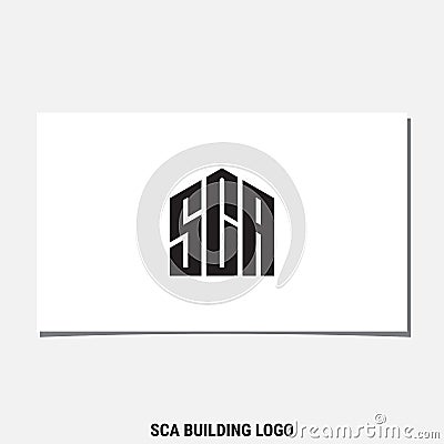 SCA BUILDING LOGO Vector Illustration | CartoonDealer.com #243659816