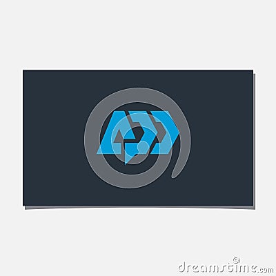 APD INITIAL LOGO Cartoon Vector | CartoonDealer.com #244060573