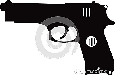 Beretta M9 Jpg Image With Svg Vector Cut File For Cricut And Silhouette ...
