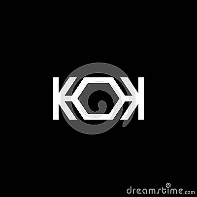 Letter KOK Logo Design Template Cartoon Vector | CartoonDealer.com ...