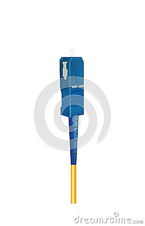 Fiber Optic Cable With SC APC Connector Cartoon Vector | CartoonDealer ...