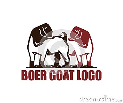 RED HEAD BOER GOAT LOGO Vector Illustration | CartoonDealer.com #287103428