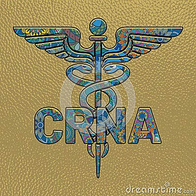 CRNA Nurse, Medical Symbol Caduceus Nurse Practitioner CRNA Vector ...