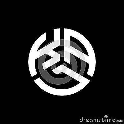 KAL Letter Logo Design On Black Background. Vector Illustration ...