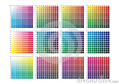 Vector Color Palette On A3 Format, Royalty-Free Stock Photo ...