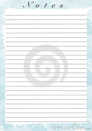 Printing Paper Note, Optimal A4 Size. Lined Paper For Notebook, Diary ...