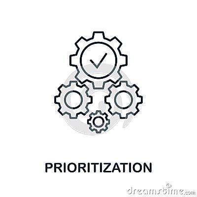 Prioritization Icon. Line Style Element From Business Intelligence ...