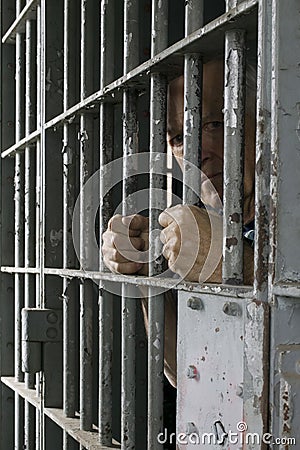 Prisoner In Cell Royalty Free Stock Photography - Image: 597707