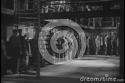 Prisoners Waiting To Get into Their Cells Stock Footage - Video of ...