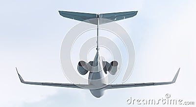 Private Jet - Back View Royalty-Free Stock Photography | CartoonDealer ...