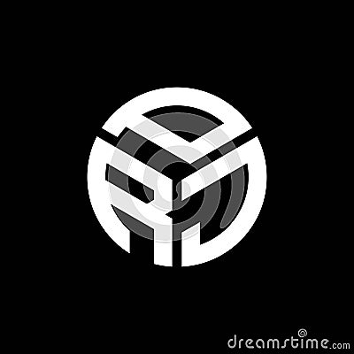 PRJ Letter Logo Design On Black Background. PRJ Creative Initials ...