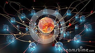 Probability Atomic Model Royalty-Free Cartoon | CartoonDealer.com ...