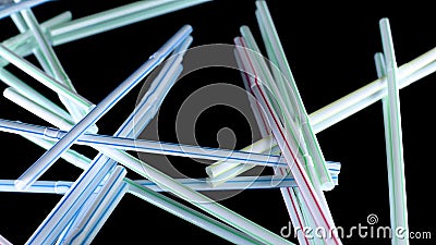 Problem of Plastic Straw Pollution Stock Video - Video of waste ...