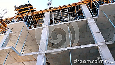 The Process of Creating a Floor. Formwork Flooring. Interior of a ...