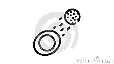 Process Describing Ebb and Flow Black Icon Animation Stock Footage ...